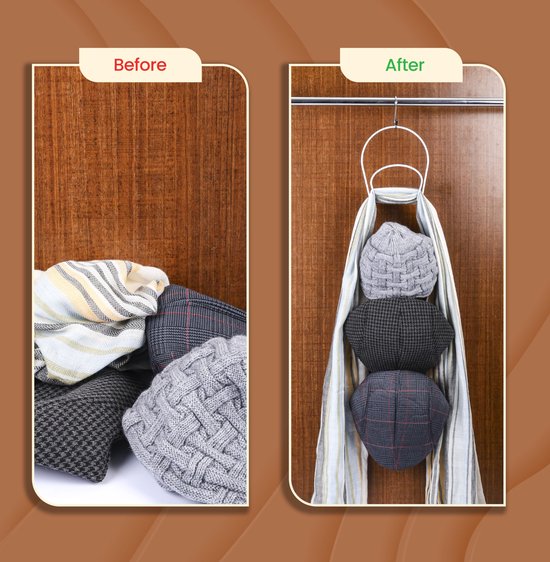 Belle Vous 10 Pak Hoeden Rek Hangers - Over Deur/Zelfklevende Hoeden ...