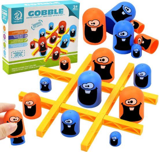 Tic Tac Toe Gobble - Boter Kaas & Eieren - Educatief Spel - Strategisch ...