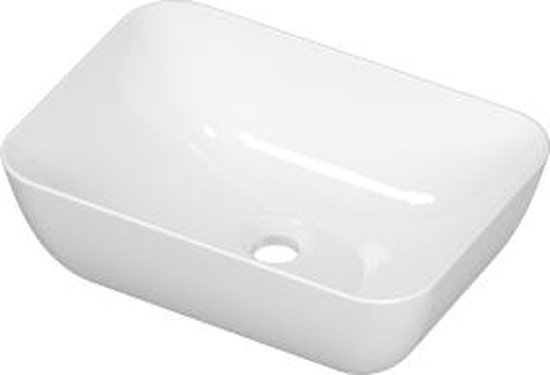 INK Enzo large contour porseleinen rechthoekige waskom 46 x 32 x 14 cm ...