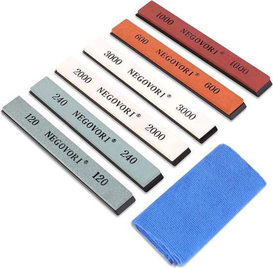 Slijpsteen, set van 6 messen, voor messenslijpers met vaste hoek ...