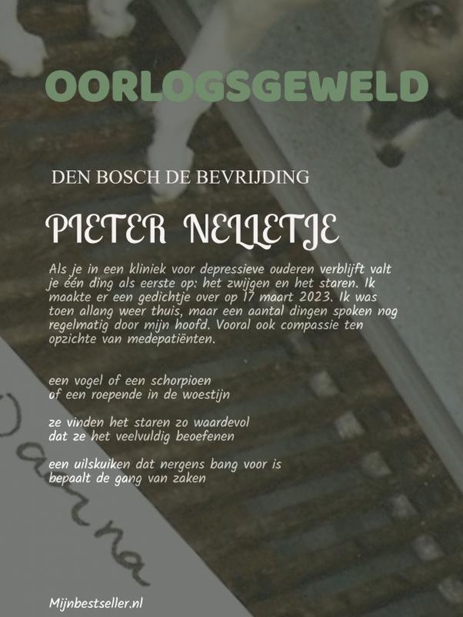OORLOGSGEWELD, Pieter Nelletje | 9789403726038 | Boeken | bol