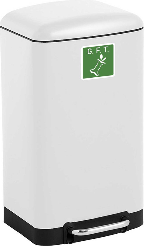 Recycling begint hier set 6 afval stickers | bol