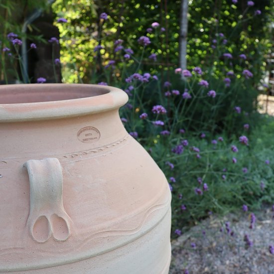 Amfora "Olea", terracotta, 100 cm hoogte, handgemaakt | bol