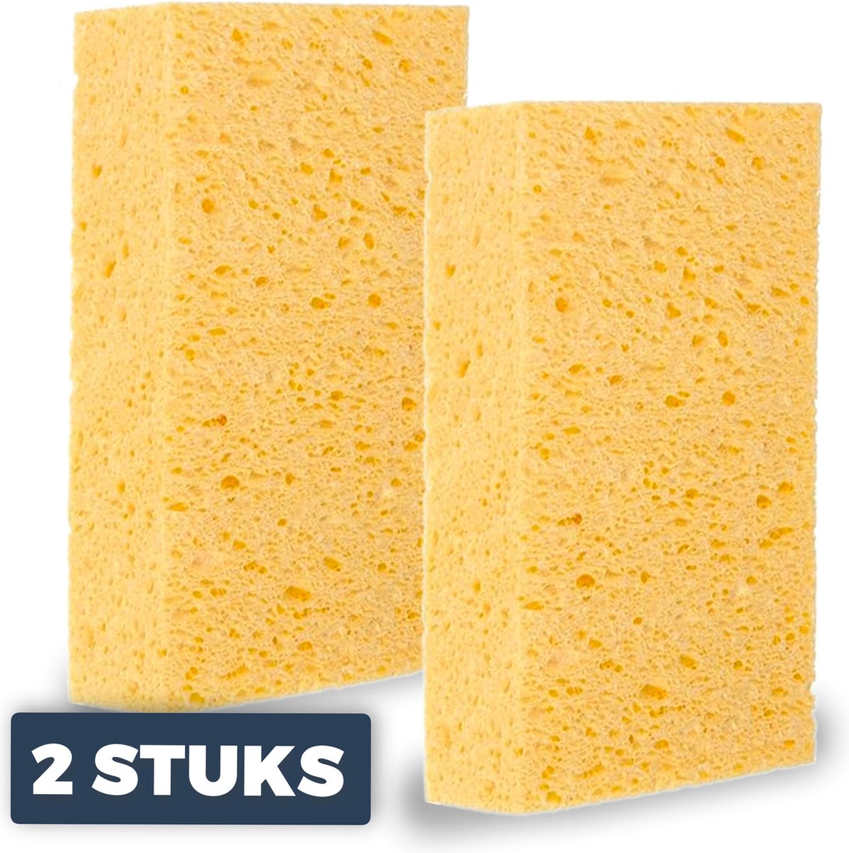 Spons 2 stuks - 16 x 9 x 3,5 cm - Schoonmaaksponzen Pasper | bol