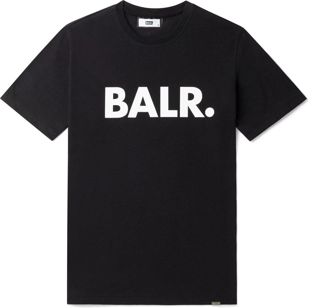 BALR. - Heren Tee SS Brand Straight T-Shirt - Zwart - Maat S | bol