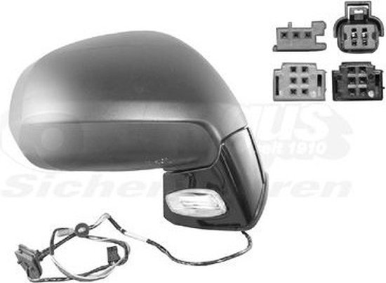 VanWezel 0972818 - Rétroviseur éléctrique complet droit pour Citroen C4 ...