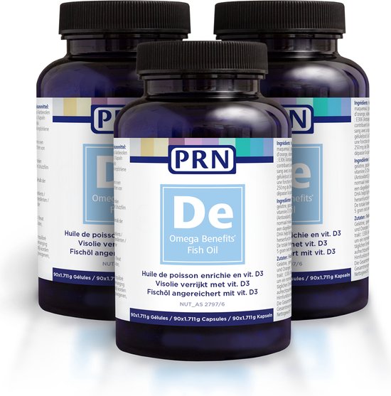PRN De Omega-3 Vetzuren - Voor Droge Ogen - Voordeelverpakking - 3 x 90 ...