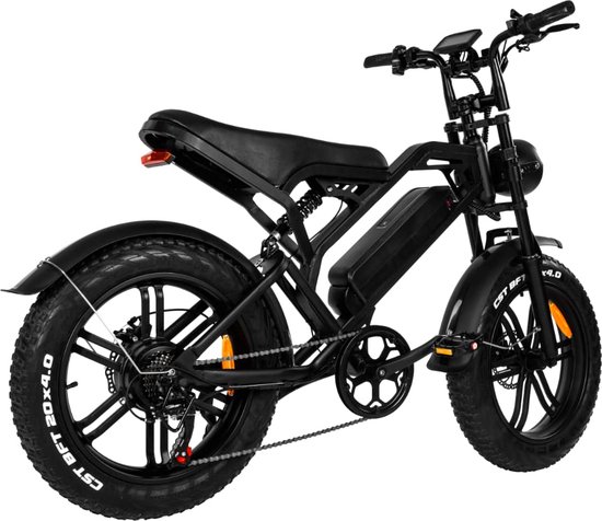 Kick&Move - V20 Pro - Fatbike - Zwart - Elektrische Fatbike - Fatbikes - 25 km/u -... | bol