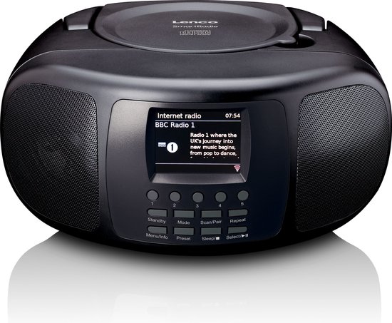 LENCO SCD-6000BK - Draagbare internet radio met DAB+/FM, Bluetooth®, CD ...