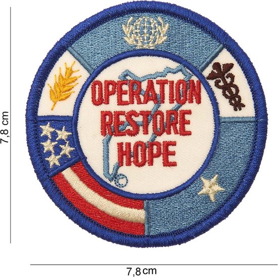 Embleem stof Operation restore hope | bol