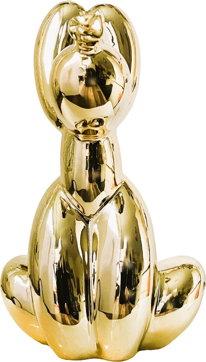 Keramieken Ballonhond Goud | Poepende ballon hond | Poepende ballon ...