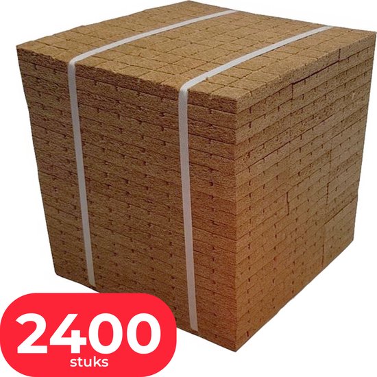 GrillX Aanmaakblokjes 2400 stuks - Voordeeldoos - Bruin - Natuurlijke ...
