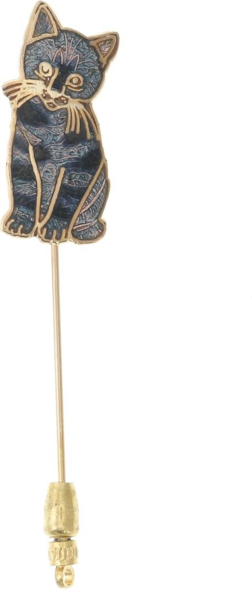 Behave Reversspeld - das speld- das pin- poes - kat - goud kleur- grijs ...