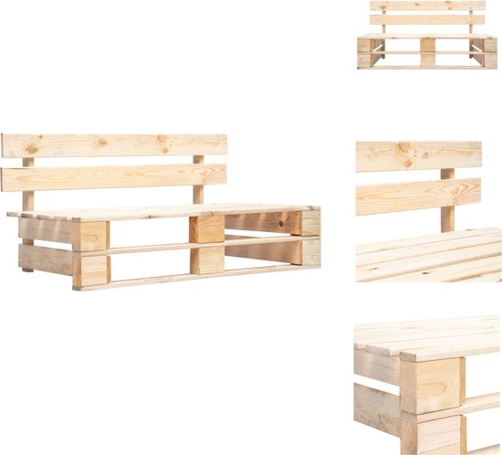 vidaXL Pallet Bank - Pallet Banken - Palletbank - Palletbanken ...