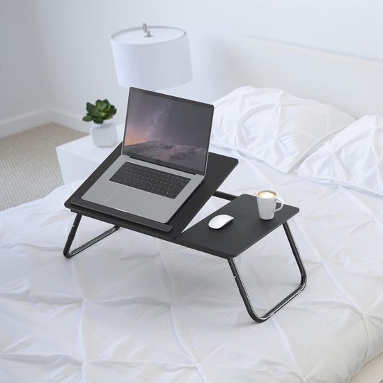 Intirilife Table pour ordinateur portable, pliable, réglable en hauteur ...