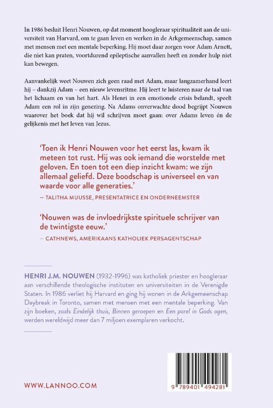 Adam, Henri Nouwen | 9789401494281 | Boeken | bol