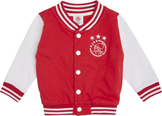 Ajax-baby baseball jacket rood-wit | bol.