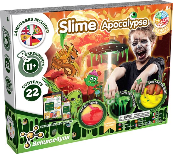 Science4you Slime Apocalypse - Experimenteerset met 11 Experimenten | bol