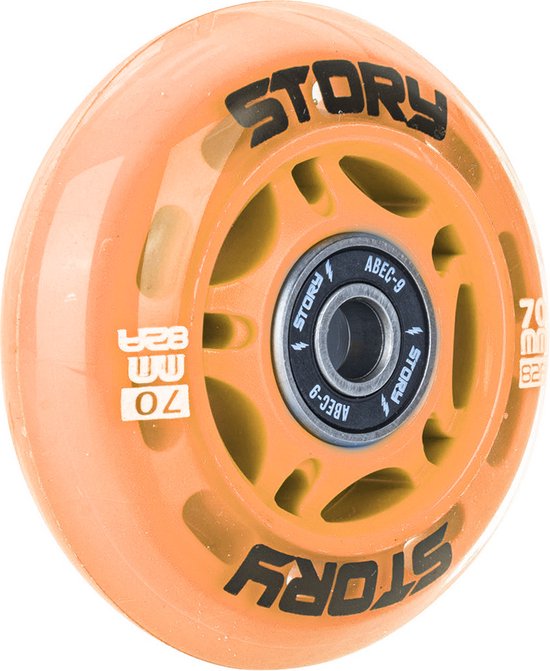 Story Inline Skates Wheel Set (8st !) Fusion Orange | bol