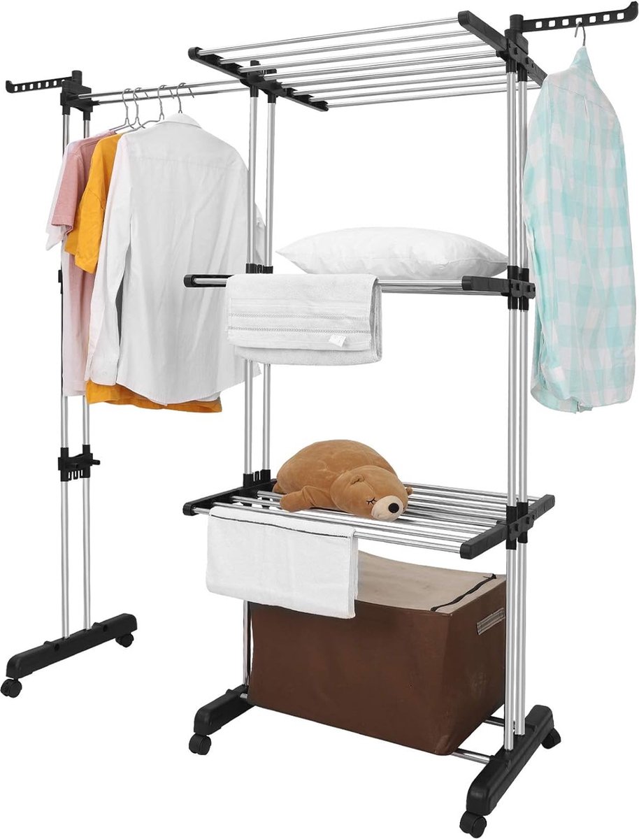 Luxe wasrek – droogrek – inklapbaar - wasdroogrek | bol