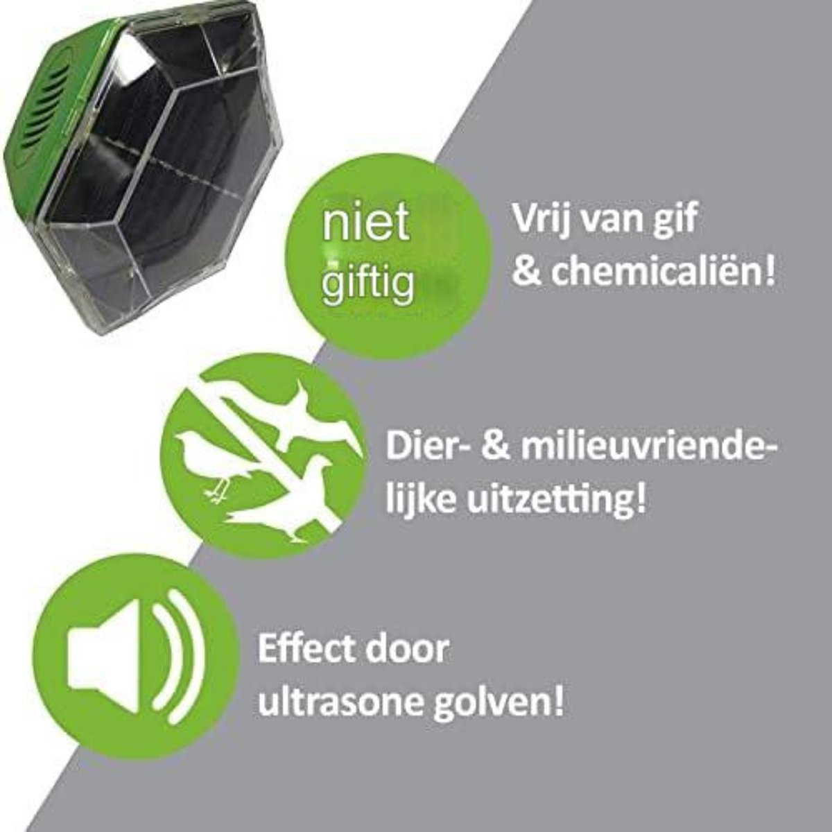 Vogelverjager Ultrasoon - Duivenverjager Ultrasoon Geluid - Ultrasone ...