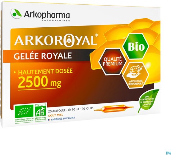 Arkopharma Arko Royal Royal Jelly 2500 mg Bio 20 Flacons | bol