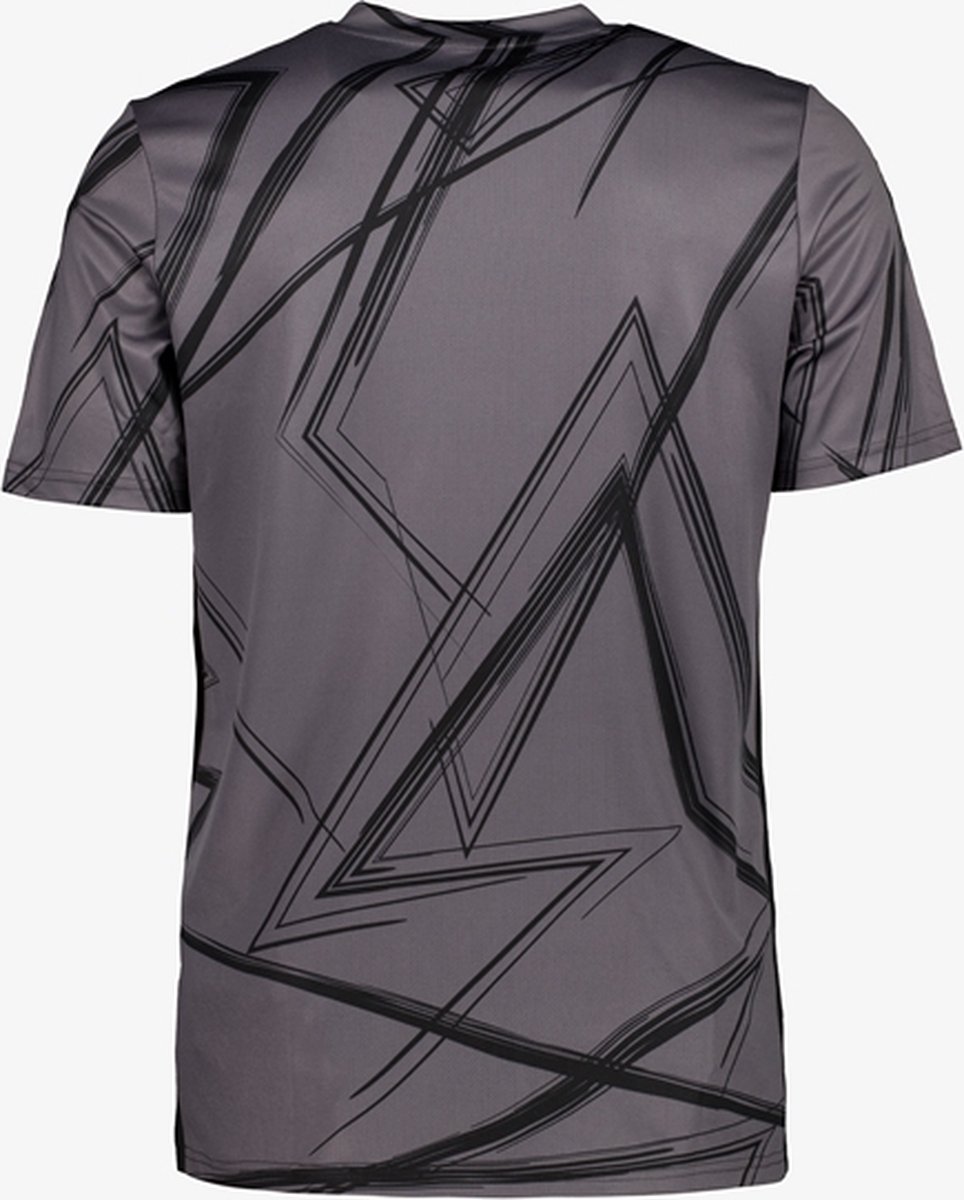 Dutchy Dry heren voetbal T-shirt zwart/grijs - Maat S | bol
