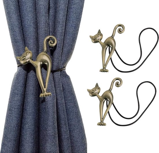 Creative Cat Magnetic Curtain Tiebacks Curtains Tiebacks Set of 2 ...