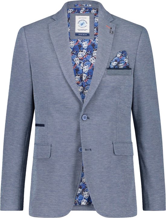 AFNF | Blazer pique masks | Heren | Light Blue | | 48 | bol