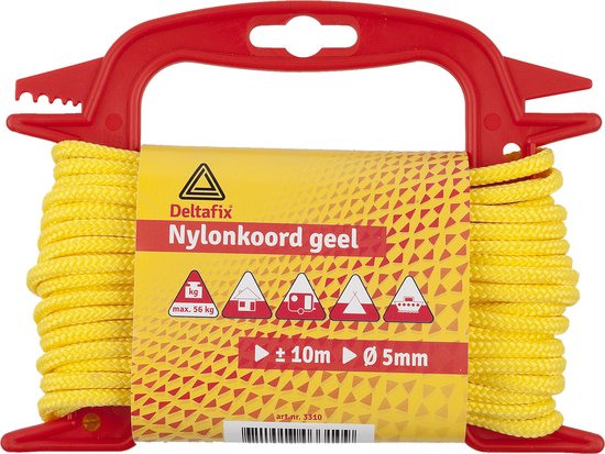 Deltafix touw nylon geel 10 m x 5 mm | bol