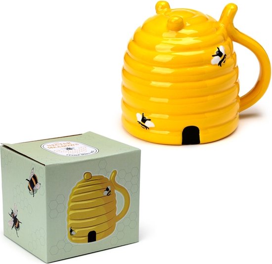 Puckator - Mok / Beker - Upside Down Mug - Bijenkorf - 300 ml ...