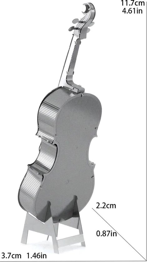 Kit de construction 3D - violoncelle basse - métal - Modélisme de ...