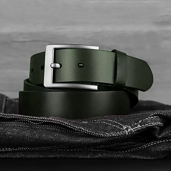 VOLQU® - Groene Premium Riem Heren - Riemen voor Heren - Broekriem ...