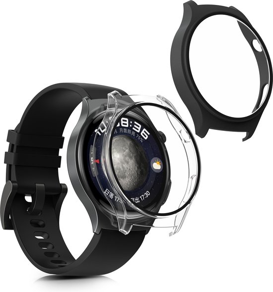kwmobile 2x cover geschikt voor Huawei Watch 4 - Fitnesstracker cover ...
