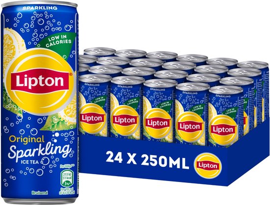 Lipton Sparkling 24 blikjes x 25 cl | bol
