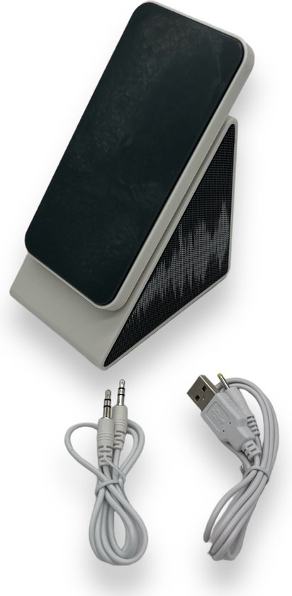 Speaker Met Standaard Voor Je Telefoon AUX En Oplaadbaar | bol