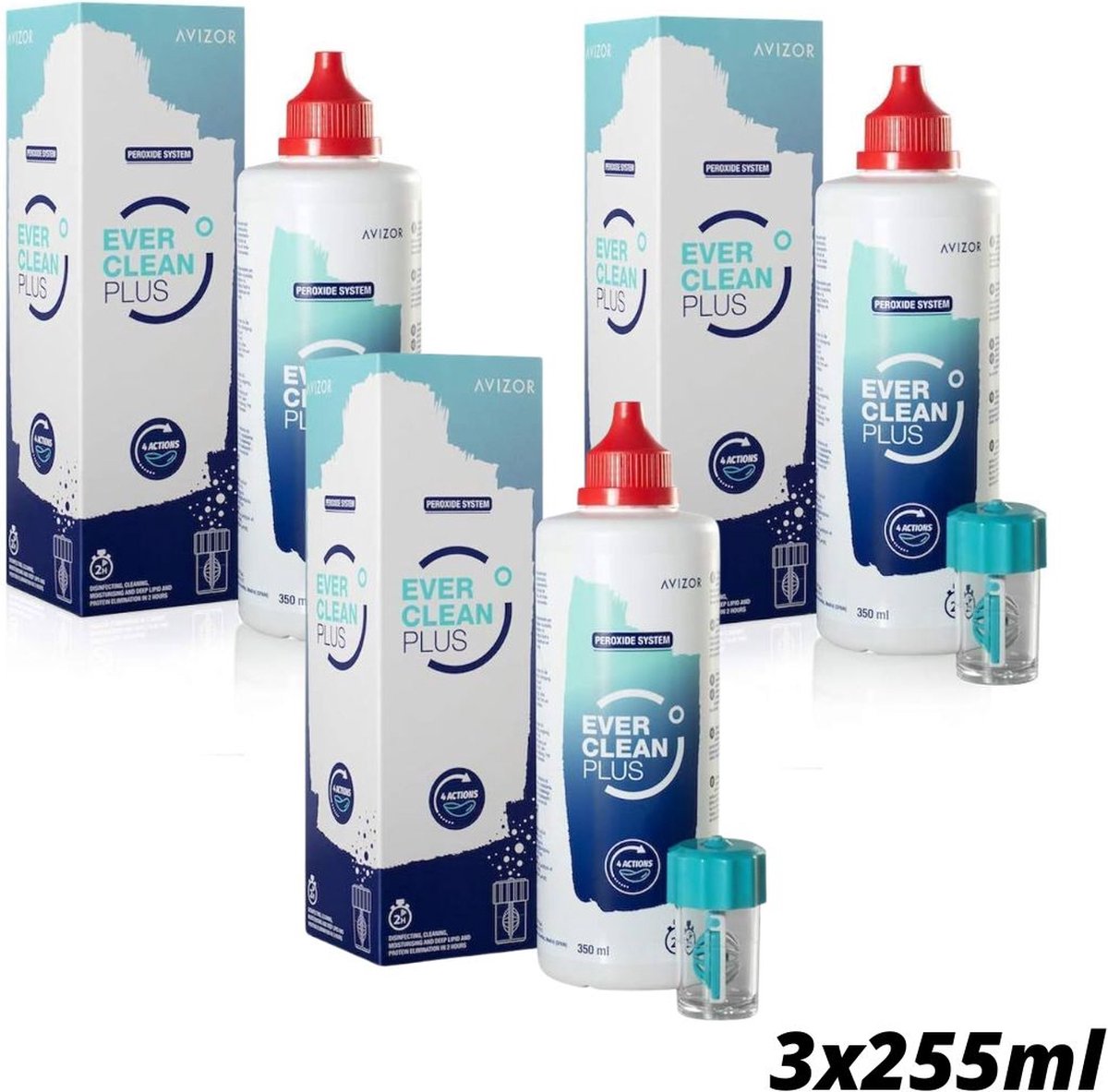 Ever Clean Plus - Lenzenvloeistof - 3 maandpakket - 3 x 255ml ...