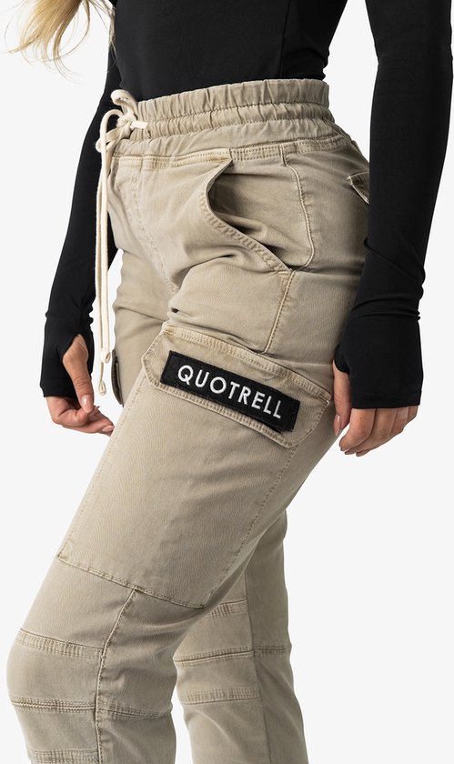 Quotrell - Casablanca Cargo Pants - SAND/BLACK - S | bol