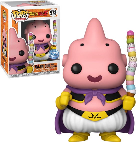 Funko Pop! Animation: Dragon Ball Z - Majin Buu with Ice Cream #973 ...