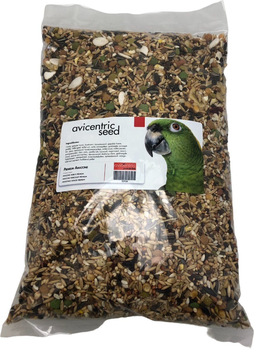 Premium Amazone Zaadmengeling 2x 2kg - Papegaaienvoer - Vogelvoer- Amazone Papegaai | bol