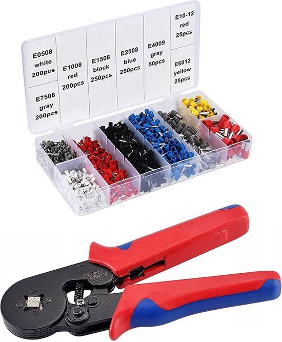 Krimptang Geschikt voor Adereindhulzen 0,25 tot 10 mm - Kabelschoentang ...