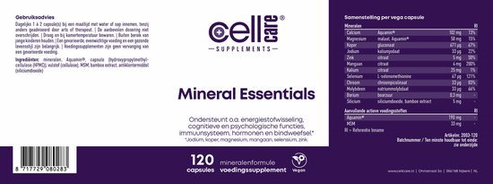 Cellcare Mineral Essentials 120CP | bol