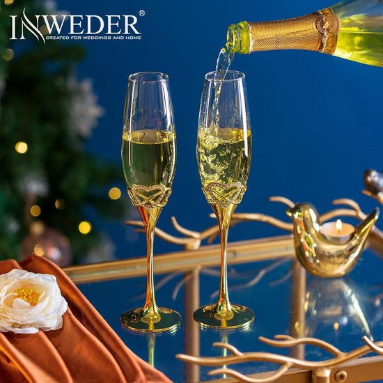 Luxe champagne glazen set | bol