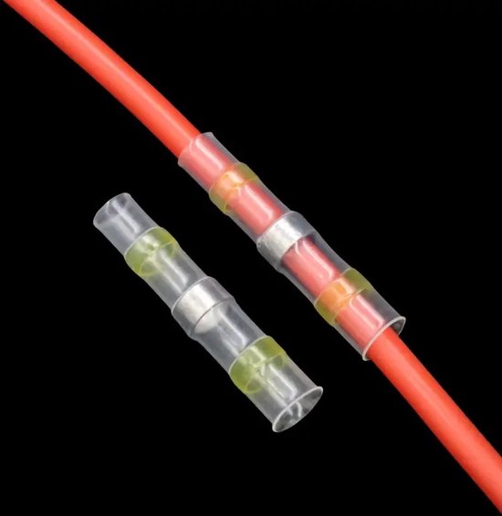 20 stuks Soldeerhulzen Waterdicht - AWG 26-24 Wit- Draad 0.25-0.34mm ...