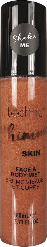 Technic Shimmer Skin Face & Body Mist - Sunset | bol