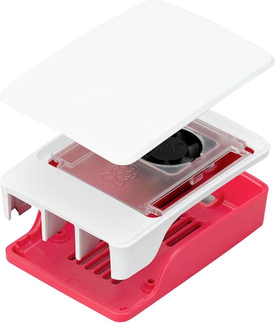 Raspberry Pi® SBC-behuizing Geschikt voor model: Raspberry Pi® 5 B Rood ...