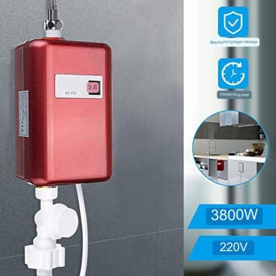 Close in Boiler - Rood - 3800W | bol