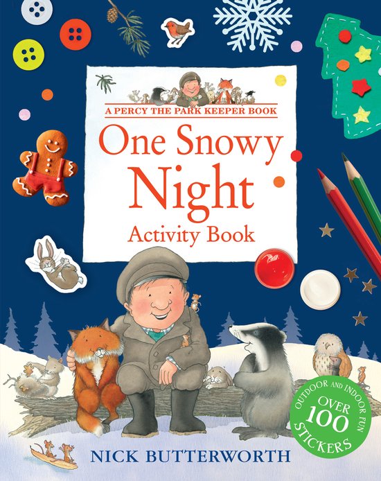 Percy the Park Keeper- One Snowy Night Activity Book, Nick Butterworth ...