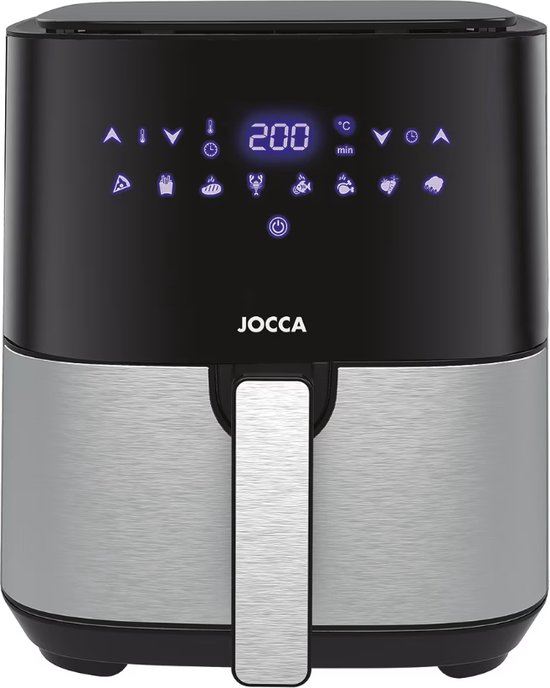 Jocca Airfryer 5L Inclusief Rek - Heteluchtfriteuse - Airfryer ...