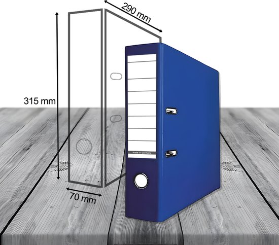 Ordener - 5 Stuks - Maxenza Ordner met Hefboom A4 - 2-rings - 70 mm Rug ...